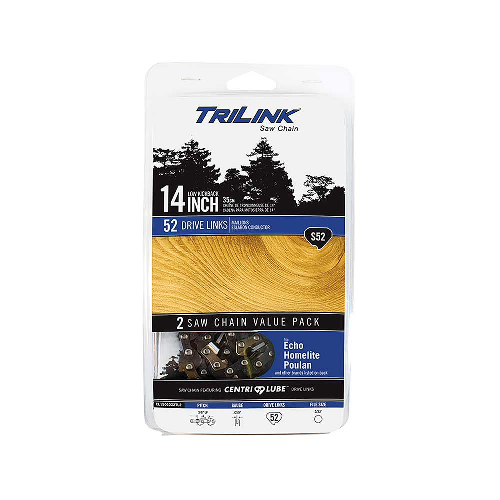 TriLink | Saw Chain | 14 In. | 52 DL | 3/8 In. LP | .050 In. | Semi ...