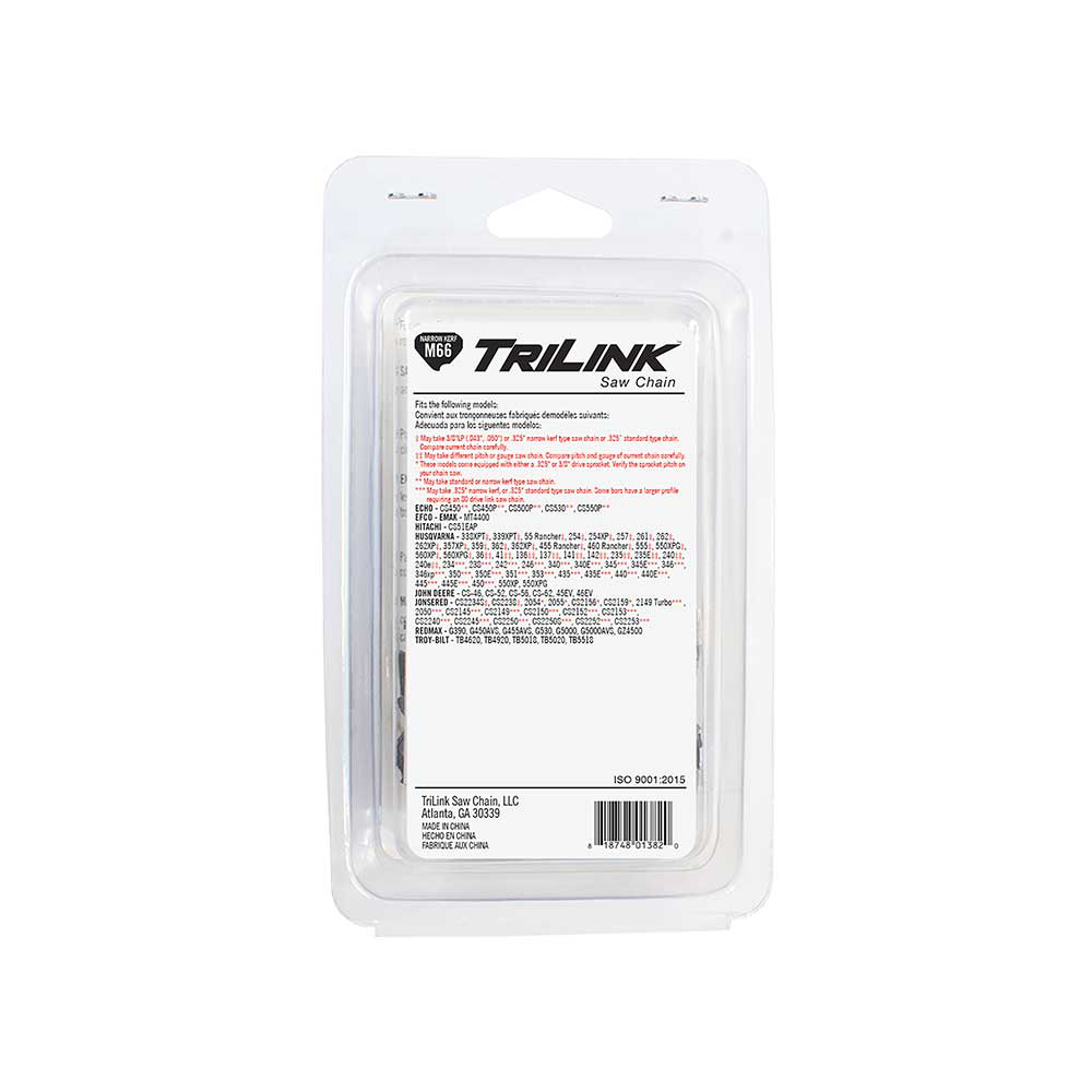 TriLink | Saw Chain | 16 In. | 66 DL | .325 In. | .050 In. | Semi ...